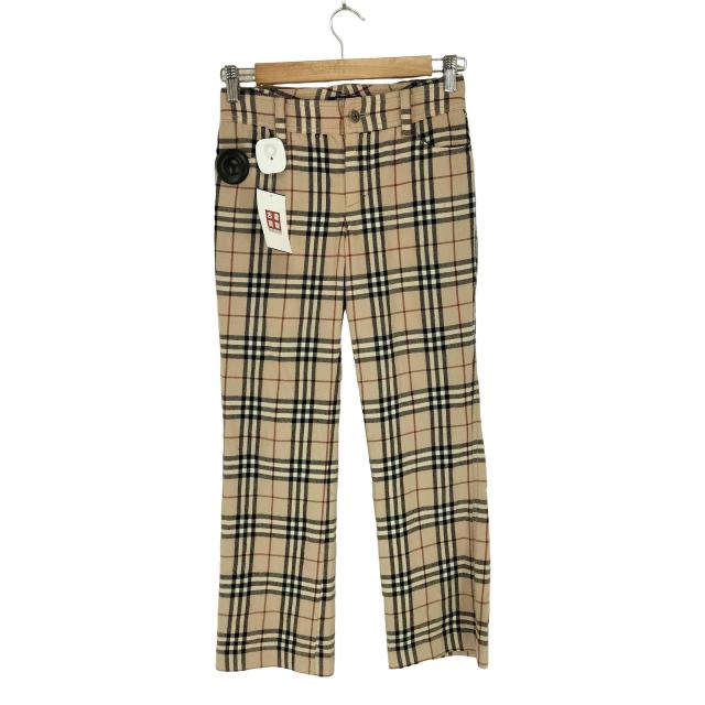 BURBERRY BLUE LABEL(バーバリーブルーレーベル) ノヴァチェックウールパンツ レディース  34【中古】【ブランド古着バズストア】
