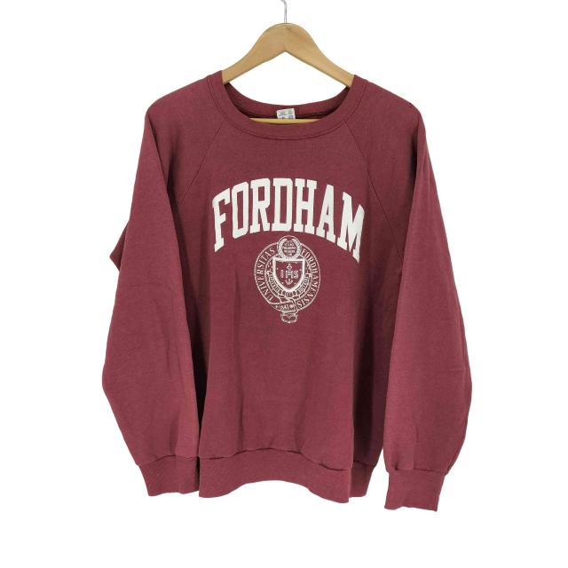 Champion(チャンピオン) 80S USA製 カレッジプリント ラグランスリーブトレーナー メンズ import：XL 【中古】【ブランド古着バズストア】