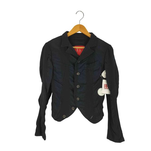 Ys Red Label(ワイズレッドレーベル) ストライプ ウール クロップド ジャケット レディース JPN：1 【中古】【ブランド古着バズストア】