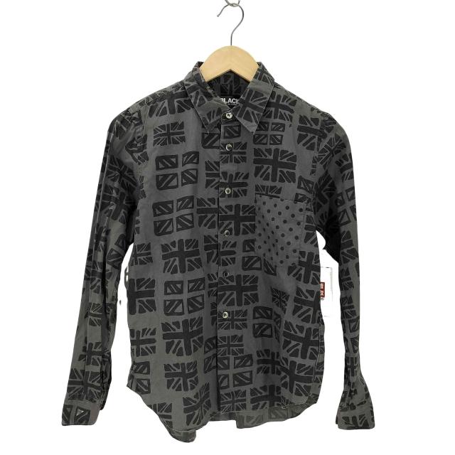 BLACK COMME des GARCONS(ブラックコムデギャルソン) 英国旗 ドット 総柄長袖シャツ メンズ  XS【中古】【ブランド古着バズストア】