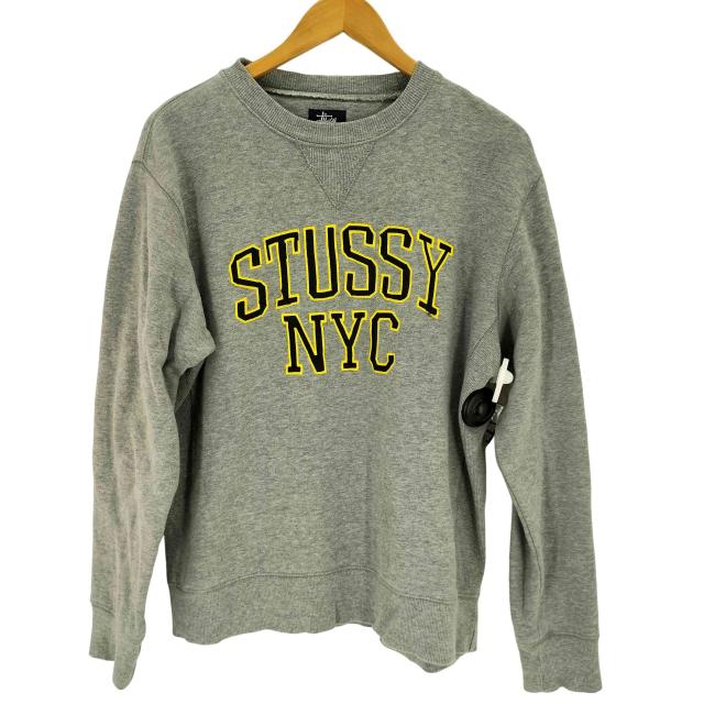 Stussy(ステューシー) 90S 紺タグ NYCロゴVガゼットスウェット メンズ import：M 【中古】【ブランド古着バズストア】