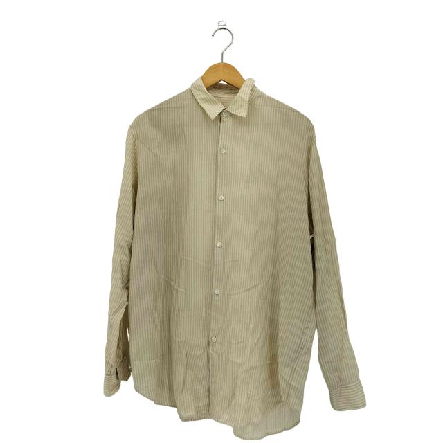 KAPTAIN SUNSHINE(キャプテンサンシャイン) Plain Shirt ストライプレギュラーカラー長袖シャツ メンズ  40【中古】【ブランド古着バズストア】