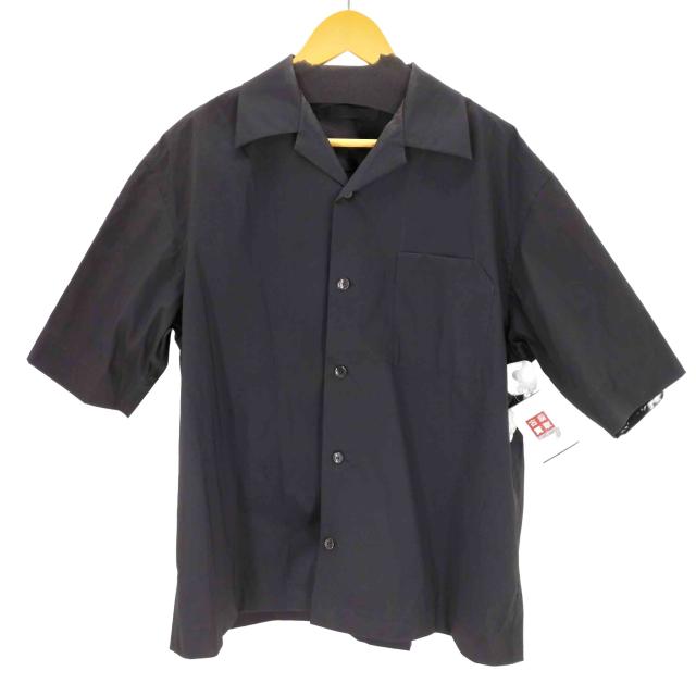 TARO HORIUCHI(タロウホリウチ) Open collar Shirt 撥水 ナイロン混オープンカラーシャツ メンズ  46【中古】【ブランド古着バズストア】