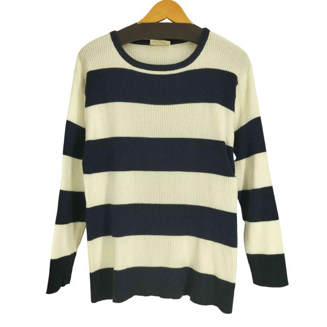 HAI SPORTING GEAR(ハイスポーティングギア) 80-90S ボーダー クルーネックニット レディース import：M 【中古】【ブランド古着バズストア】
