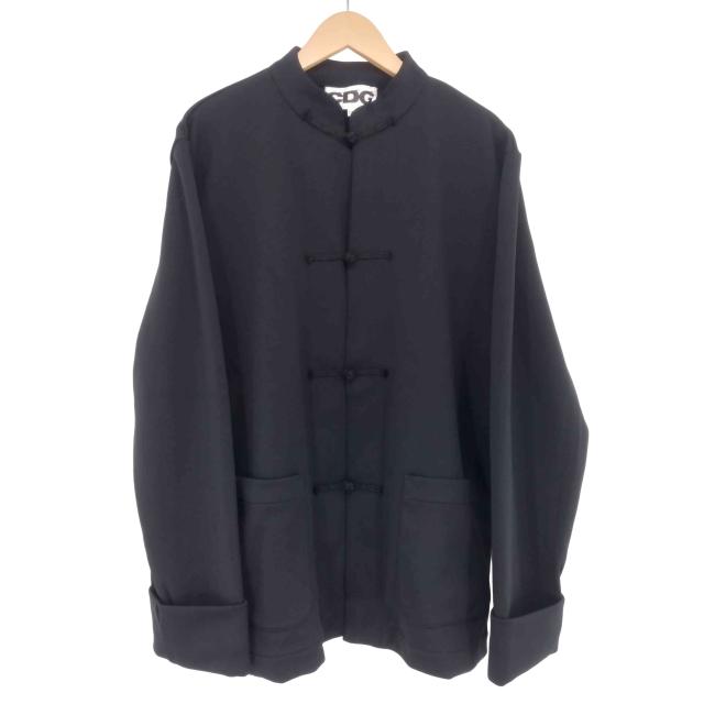 CDG COMME des GARCONS(シーディージーコムデギャルソン) 23SS ポリエステルジャージチャイナジャケット メンズ  XXL【中古】【ブランド古着バズストア】