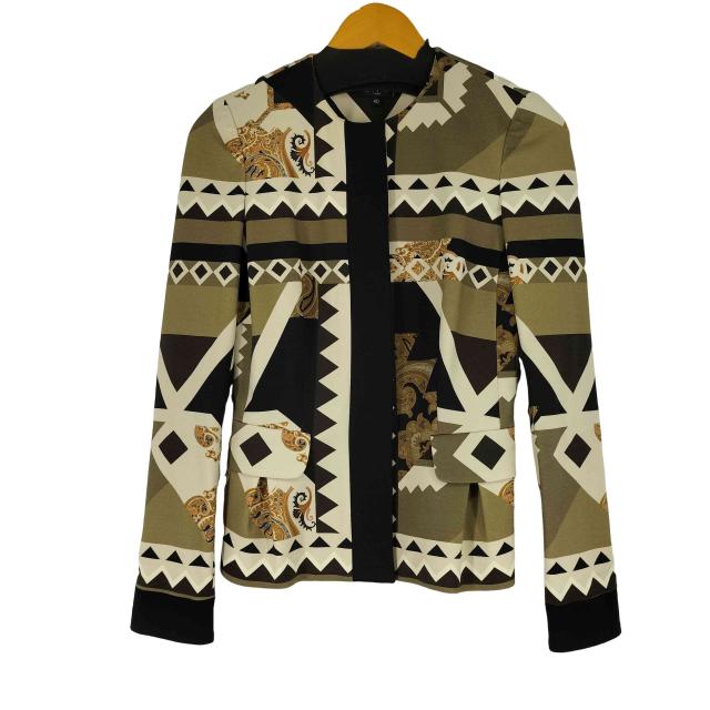 ETRO(エトロ) 総柄ノーカラージャケット レディース  40【中古】【ブランド古着バズストア】