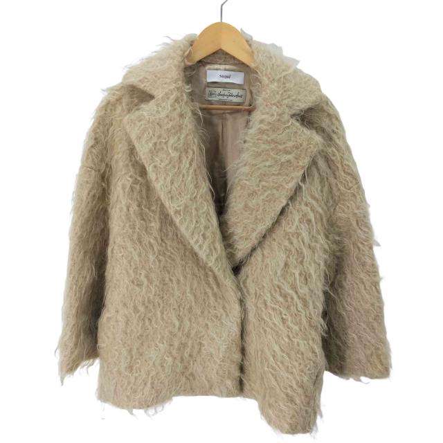 USED古着(ユーズドフルギ) {{saqui}} ウールモヘア シャギー ショートジャケット レディース JPN：36 【中古】【ブランド古着バズストア】