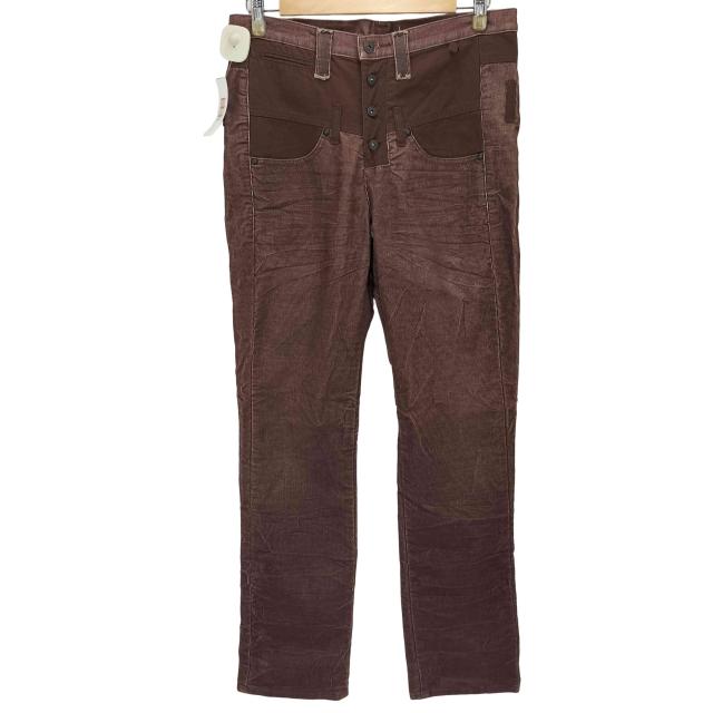 MARITHE FRANCOIS GIRBAUD(マリテフランソワジルボー) コーデュロイ 切り替え ストレートパンツ Y2K メンズ  86【中古】【ブランド古着バズストア】