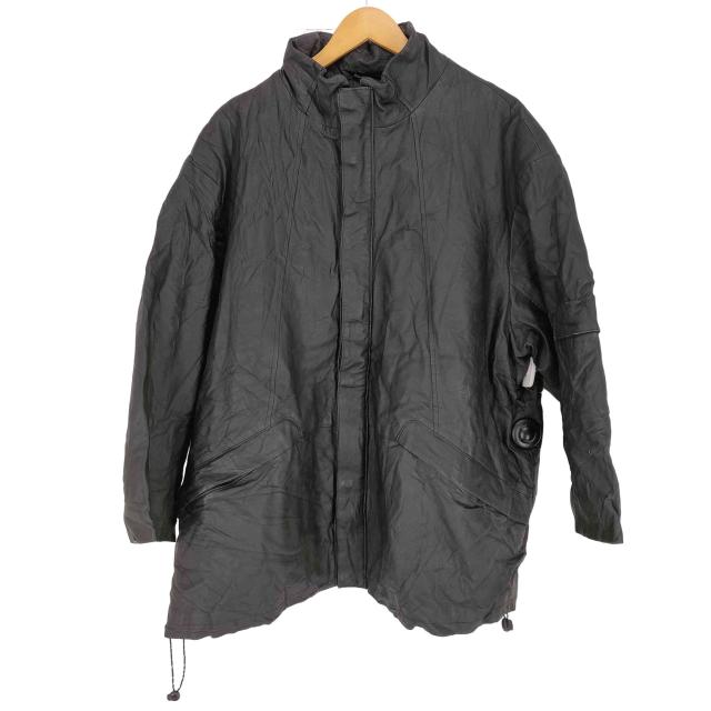 USED古着(ユーズドフルギ) joshaross スタンドカラーレザーコート メンズ  3x【中古】【ブランド古着バズストア】