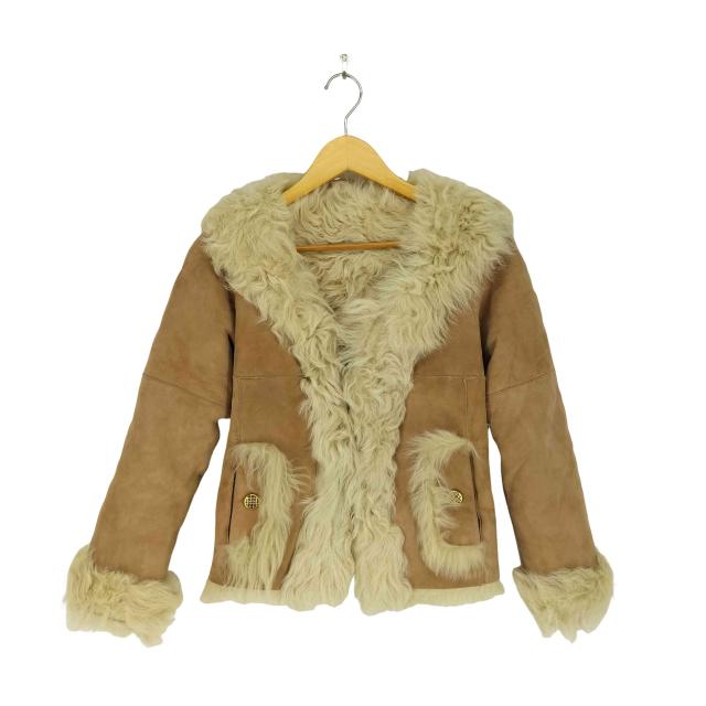 USED古着(ユーズドフルギ) Goat leather sanctuaire ファー ムートンジャケット レディース JPN：38 【中古】【ブランド古着バズストア】