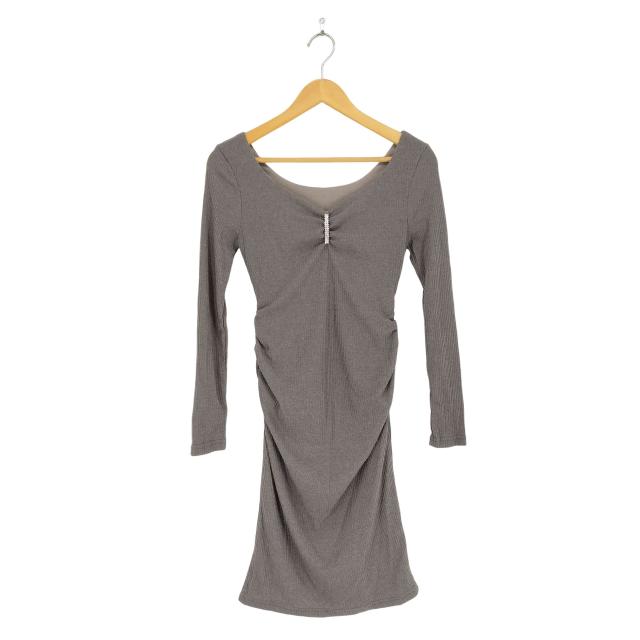 USED古着(ユーズドフルギ) d.i.a. Y2K ラインストーンビジュー サイドギャザーワンピース レディース FREE 【中古】【ブランド古着バズストア】