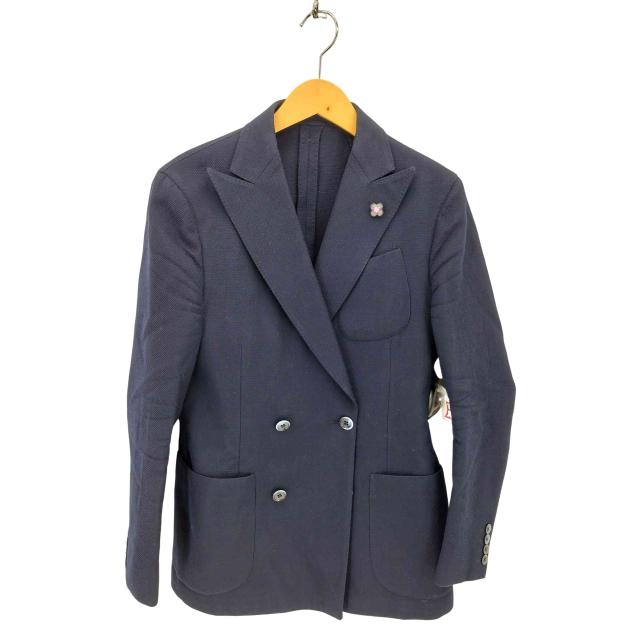 LARDINI(ラルディー二) イタリア製 ダブルブレスト テーラードジャケット メンズ  46【中古】【ブランド古着バズストア】