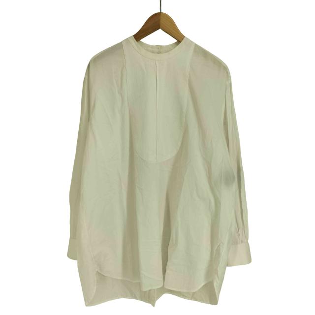 USED古着(ユーズドフルギ) {{BOURRIENNE PARIS X}} 20SS コットン ノーカラー L/S シャツ レディース  38【中古】【ブランド古着バズストア】