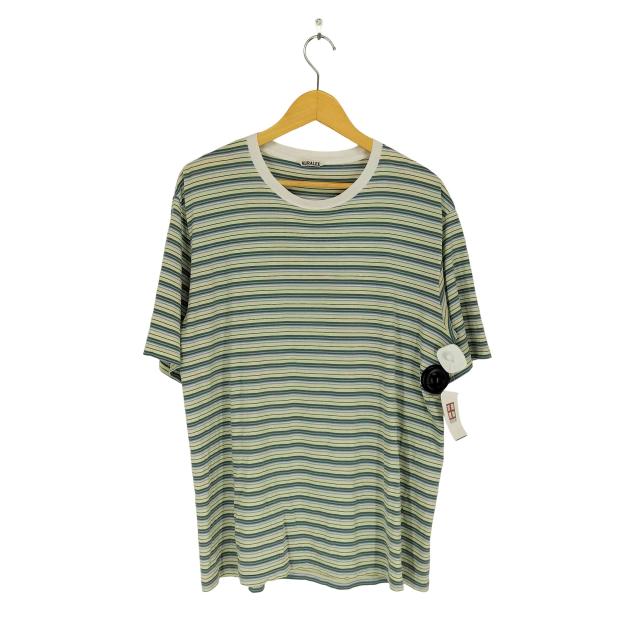 AURALEE(オーラリー) 24SS HARD TWIST COTTON BORDER TEE メンズ  4【中古】【ブランド古着バズストア】