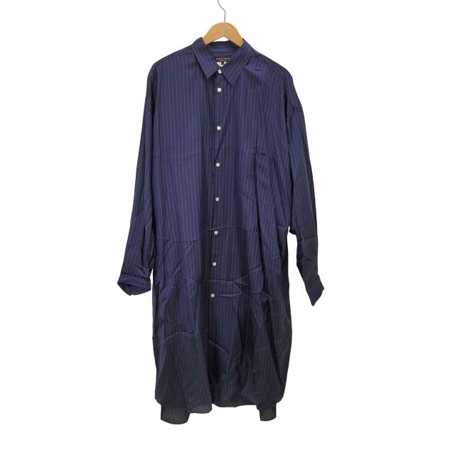 COMME des GARCONS HOMME PLUS(コムデギャルソンオムプリュス) 21SS メタルアウトロー期 ラメストライプ オーバーサイズシャツ  メンズ JPN：L 【中古】【ブランド古着バズストア】