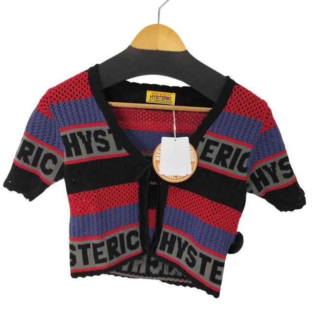 HYSTERIC GLAMOUR(ヒステリックグラマー) 25SS LOGOボーダー カーディガン レディース FREE 【中古】【ブランド古着バズストア】
