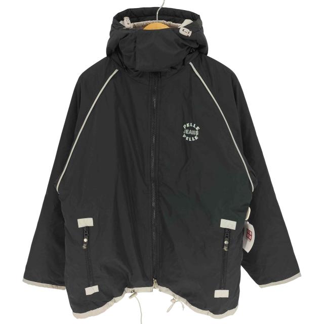 pelle pelle(ペレペレ) 裏地キルト デタッチャブルフード ジップアップ 中綿 フーデッド ジャケット メンズ import：L 【中古】【ブランド古着バズストア】