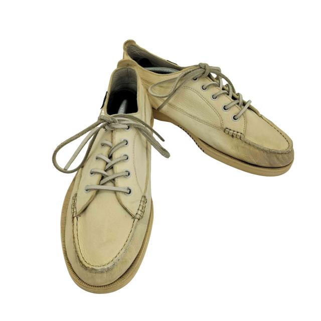 Paraboot(パラブーツ) MALIBU / CERF NOIR 鹿革 ディアスキン5アイレットデッキシューズ レディース  6【中古】【ブランド古着バズストア】