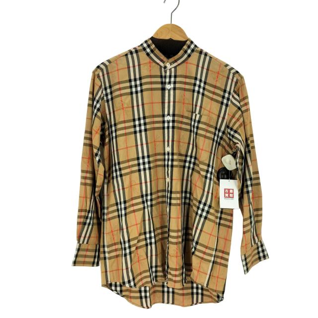 BURBERRYS(バーバリーズ) シャドーホース ノバチェック バンドカラーシャツ メンズ import：M 【中古】【ブランド古着バズストア】