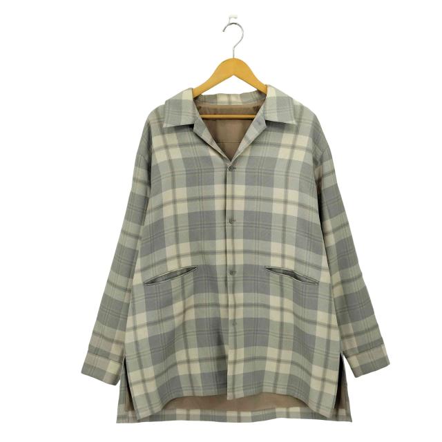 AMERI(アメリ) CHECK SHIRT マドラスチェック シングルブレスト オープンカラー チェックシャツ ジャケット レディース 表記無 【中古】【ブランド古着バズストア】
