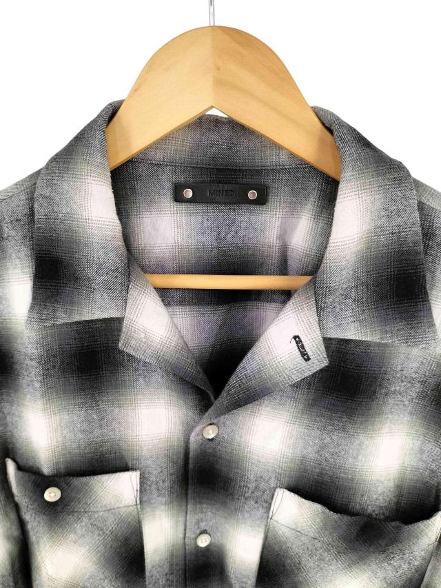 MINEDENIM(マインデニム) C.Flannel Ombre Open Collar SH メンズ JPN：3 【中古】【ブランド古着バズストア】