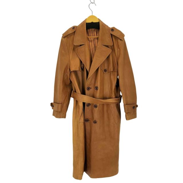USED古着(ユーズドフルギ) {{PENTAPEL}}スペイン製 本革 レザートレンチコート メンズ  56【中古】【ブランド古着バズストア】