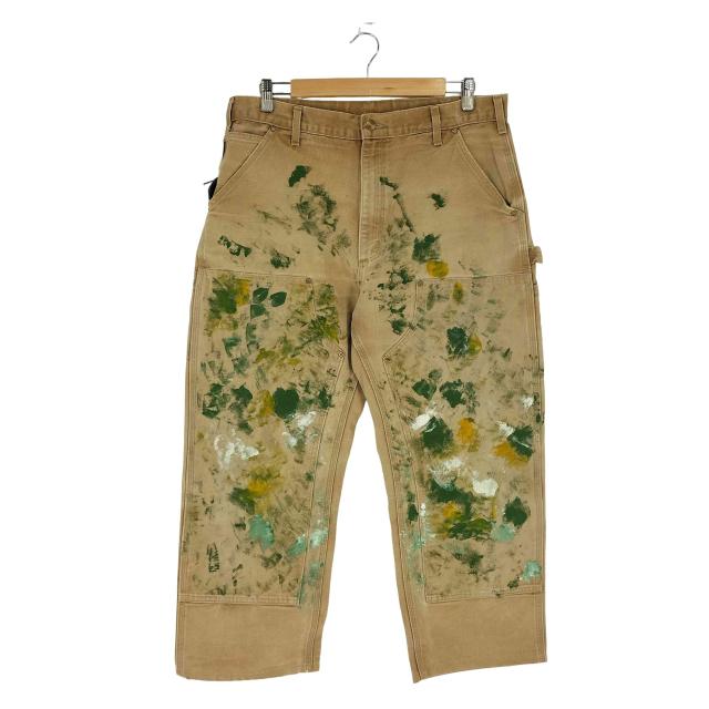 Carhartt(カーハート) 90S~00S USA製 ペイント加工 Loose Original Fit ダブルニー ペインターパンツ メンズ  36×34【中古】【ブランド古着バズストア】