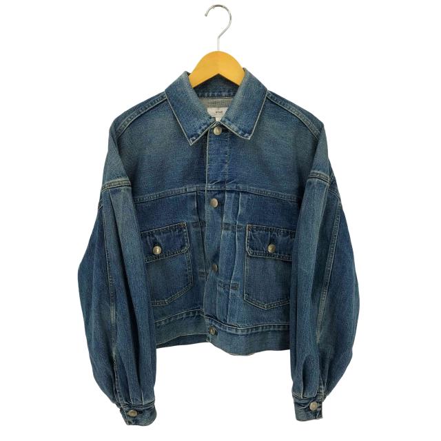 HYKE(ハイク) BALLOON SLEEVE DENIM JACKET TYPE2 2nd バルーンスリーブ デニムジャケット レディース JPN：1 【中古】【ブランド古着バズストア】
