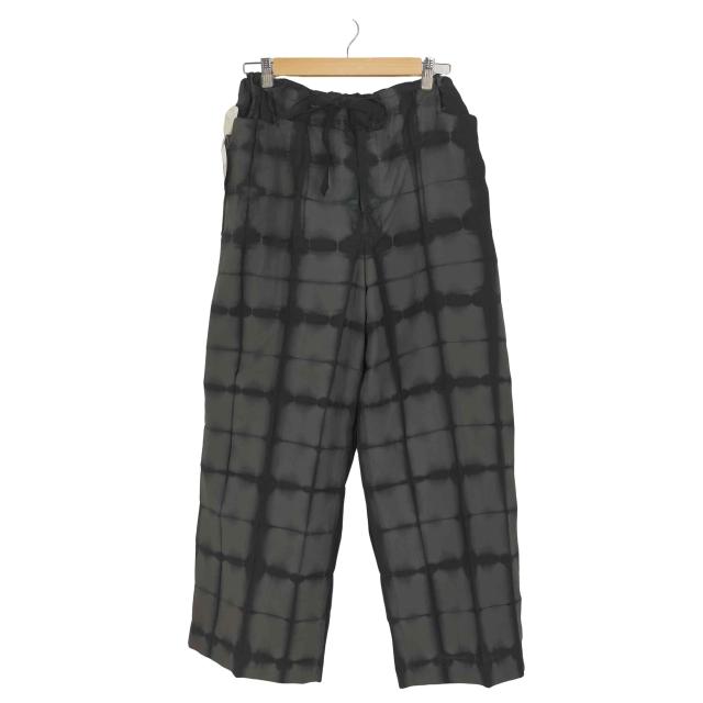 ISSEY MIYAKE MEN(イッセイミヤケメン) 13SS 黒タグ 後染め 絞り加工 ワイド イージーパンツ メンズ JPN：3 【中古】【ブランド古着バズストア】