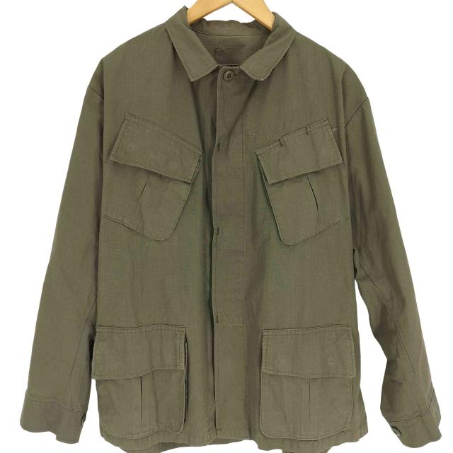 USED古着(ユーズドフルギ) 4th リップストップ jungle fatigue  ジャングルファティーグ ジャケット ミリタリージャケット メンズ 表記無 【中古】【ブランド古着バズストア】