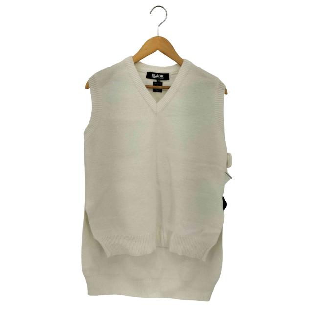 BLACK COMME des GARCONS(ブラックコムデギャルソン) 21SS LOCHAVEN of SCOTLAND アクリル Vネック ニットベスト メンズ JPN：M 【中古】【ブランド古着バズストア】