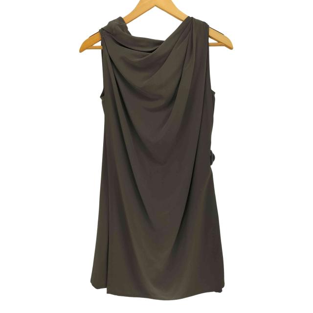 RICK OWENS(リックオウエンス) ドレープネック ノースリーブ ワンピース レディース EUR：40 【中古】【ブランド古着バズストア】