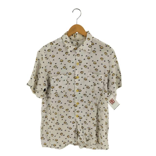 USED古着(ユーズドフルギ) {{CAL-SUN}} 50S 総柄 OPEN COLLAR SHIRT  メンズ import：L 【中古】【ブランド古着バズストア】