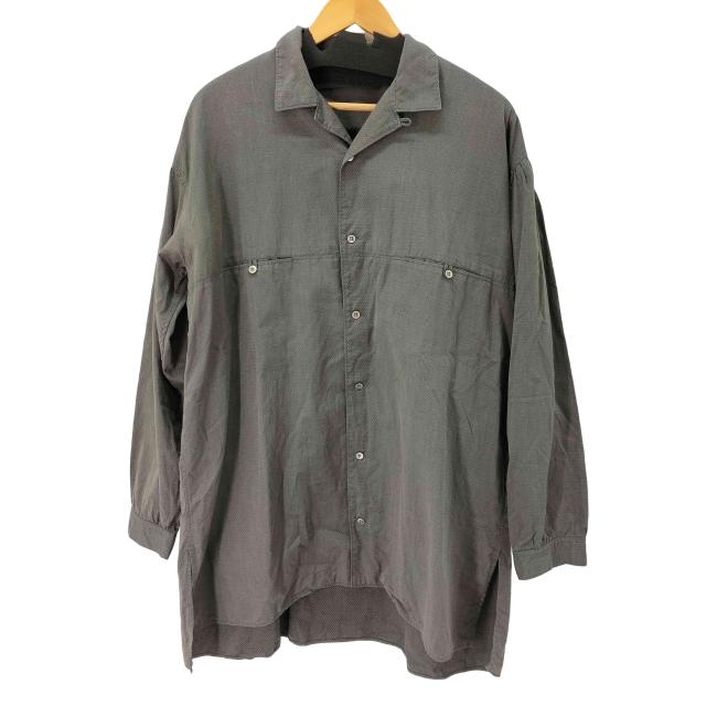 Ys for men(ワイズフォーメン) Y’s コットン 織柄 ボックスカット  オープンカラーシャツ メンズ 表記無 【中古】【ブランド古着バズストア】