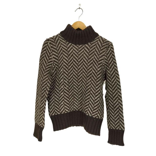 Veronique Branquinho(ヴェロニクブランキーノ) ヘリンボーンタートルネックニット レディース  38【中古】【ブランド古着バズストア】