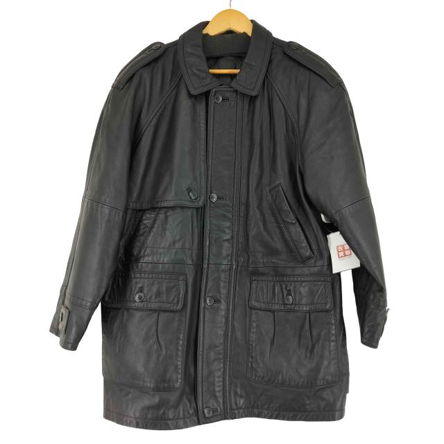 USED古着(ユーズドフルギ) リアルレザーデザインカーコート メンズ import：M 【中古】【ブランド古着バズストア】