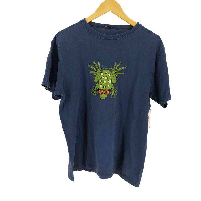 USED古着(ユーズドフルギ) 蛙 プリント Tシャツ メンズ 表記無 【中古】【ブランド古着バズストア】