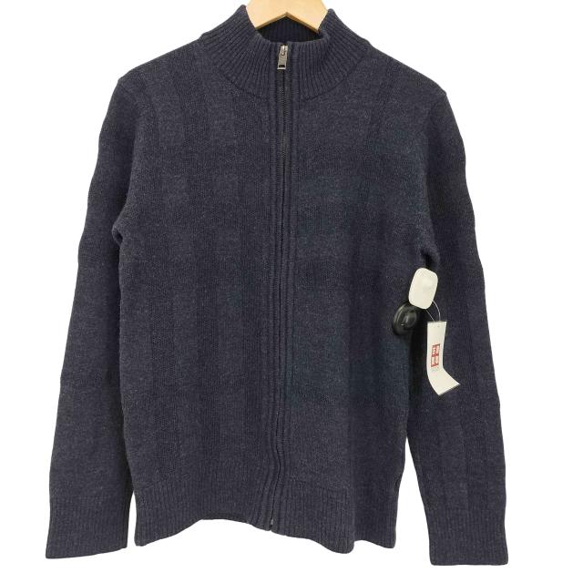BURBERRY LONDON(バーバリーロンドン) ウール ニット ブルゾン ジャケット ジップ カーディガン メンズ import：M 【中古】【ブランド古着バズストア】