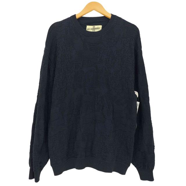 SSZ(ビームス サーフアンドスケートエスエスゼット) 24AW GET HAMMERED コットンポリ ジャガードニット メンズ JPN：M 【中古】【ブランド古着バズストア】