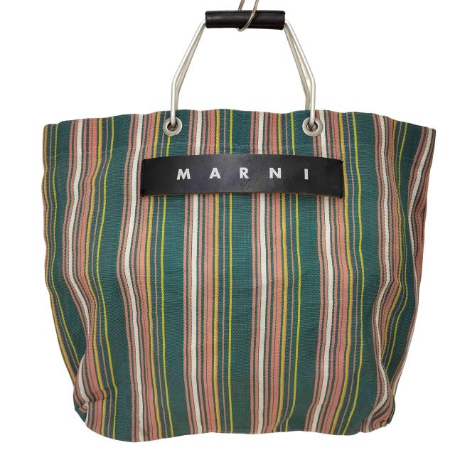 MARNI(マルニ) マルチストライプ メッシュ トートバッグ レディース 表記無 【中古】【ブランド古着バズストア】