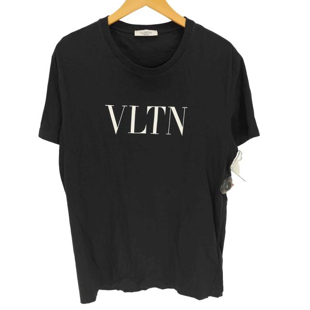 Valentino(ヴァレンティノ) 20SS イタリア製 VLTNロゴ プリント Tシャツ メンズ import：M 【中古】【ブランド古着バズストア】