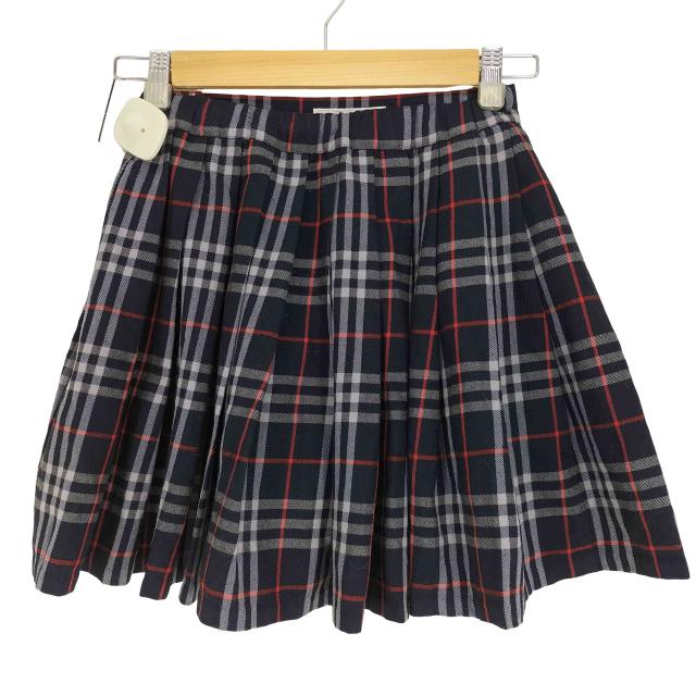 BURBERRYS(バーバリーズ) チェック柄 プリーツ ミニスカート レディース  150【中古】【ブランド古着バズストア】