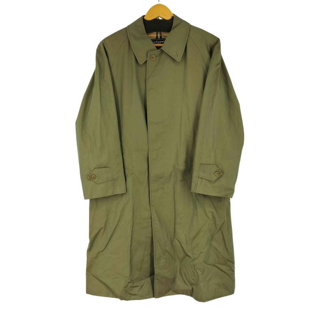 BURBERRYS(バーバリーズ) 裏地ノバチェック 玉虫 ステンカラーコート メンズ 表記無 【中古】【ブランド古着バズストア】