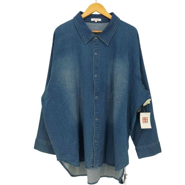 USED古着(ユーズドフルギ) {{STUDIO DOE}} Gender Free brushed denim shirt jacket メンズ import：M 【中古】【ブランド古着バズストア】
