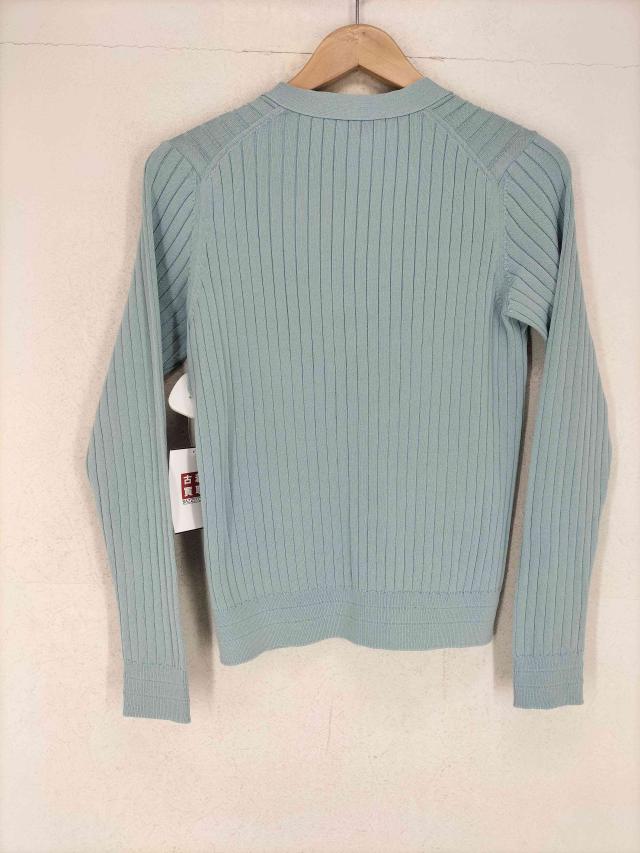 SLOANE(スローン) 12Gワイドリブ コットン×ポリエステル Vネックカーディガン レディース  2【中古】【ブランド古着バズストア】 SLOANE(スローン) 12Gワイドリブ コットン×ポリエステル Vネック