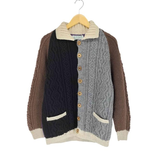INVERALLAN(インバーアラン) クレイジーパターンハンドニットカーディガン メンズ 表記無 【中古】【ブランド古着バズストア】