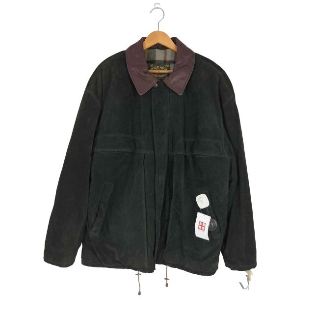 USED古着(ユーズドフルギ) イタリア製 襟レザー 裏地ブランケット レザージャケット メンズ EUR：50 【中古】【ブランド古着バズストア】