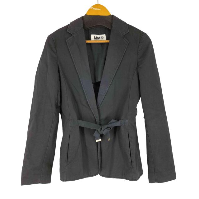 MM6 Maison Martin Margiela(エムエムシックスメゾンマルタンマルジェラ) ベルト付きテーラードジャケット レディース  42【中古】【ブランド古着バズストア】