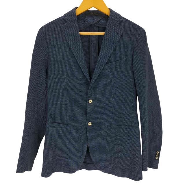 TAGLIATORE(タリアトーレ) ヴァージンウール リネン メランジ テーラードジャケット メンズ  44/R【中古】【ブランド古着バズストア】