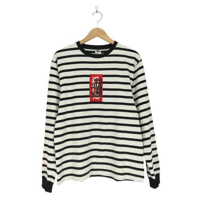 THE BLACK EYE PATCH(ザブラックアイパッチ) HWC LABEL STRIPED L/S TEE メンズ  M【中古】【ブランド古着バズストア】